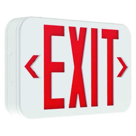 HUBBELL LIGHTING - COMPASS Exit Sign,Red Letter,1 or 2 Faces,LED (CAR ...