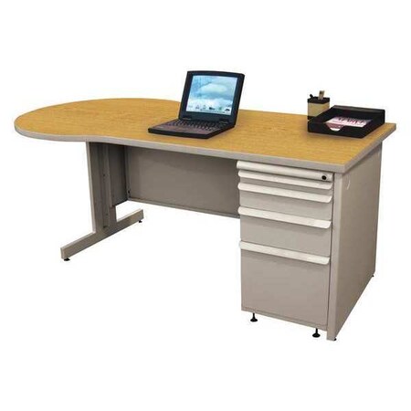 Zapf Teachers Desk Zapf Office Desk, 72"x30", 30" D X Laminate ZTCD7230 ...