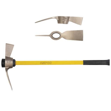 Ampco Safety Tools Mattock, Non-Spark, 5.4 lb., 16-1/4 in L M-55FG | Zoro