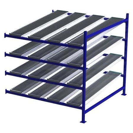 Unex Flow Cell Add-On Gravity Flow Rack, 72 in D, 72 in W, 4 Shelves ...