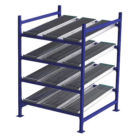 Unex Flow Cell Starter Gravity Flow Rack, 48 in D, 48 in W, 4 Shelves ...