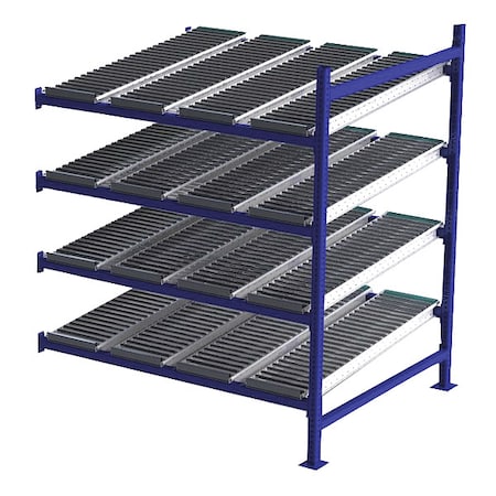Unex Flow Cell Add-On Gravity Flow Rack, 48 in D, 60 in W, 4 Shelves ...