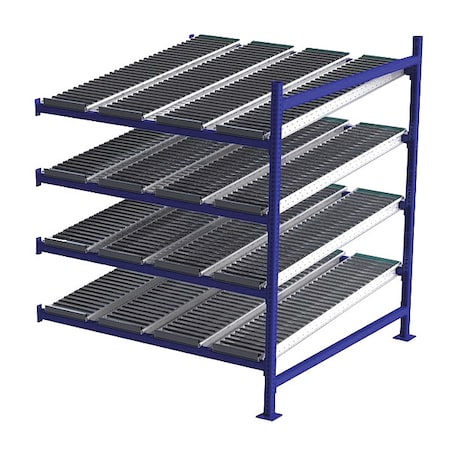 Unex Flow Cell Add-On Gravity Flow Rack, 60 in D, 60 in W, 4 Shelves ...