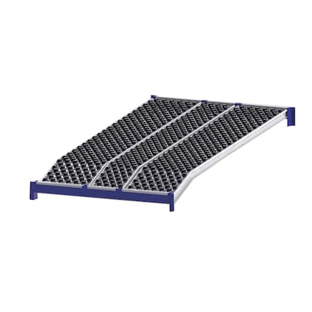 Unex Roller Rack Rack Knuckled Wheel Bed 96"D x 48"W, Blue RR99K2W4X8-L ...
