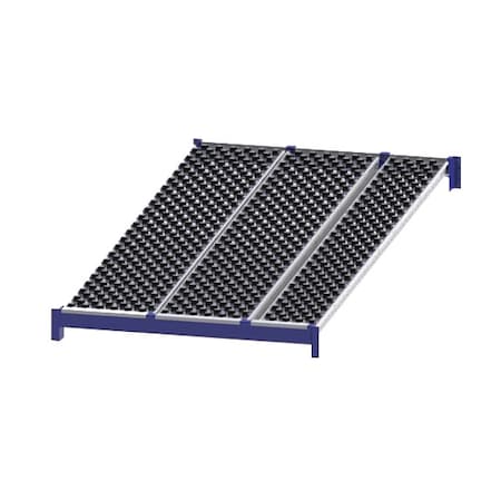 Unex Roller Rack Roller Rack Wheel Bed 96"D x 48"W, Blue RR99S2W4X8-L ...