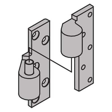 Ives Pivot Hinge, Stainless Steel, Full Mortise Mounting, 1 5/16 in ...