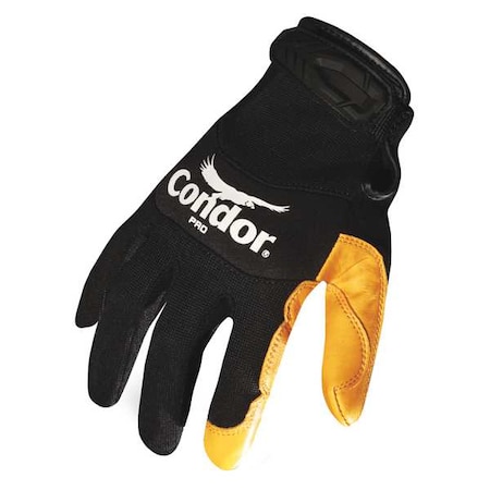 Condor Mechanics Gloves, M, Black/Gold, Sponge/Neoprene 46UC35 | Zoro