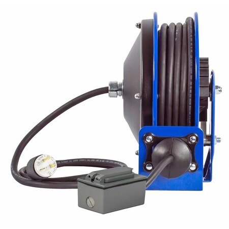 Coxreels Cord Reel With Hand Lamp, Spring Retracted, NEMA 5-20R, 12 AWG ...