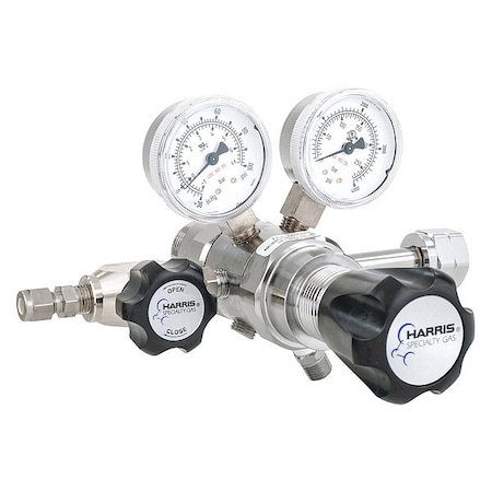 Harris Specialty Gas Lab Regulator, Two Stage, CGA-350, 0 to 50 psi ...
