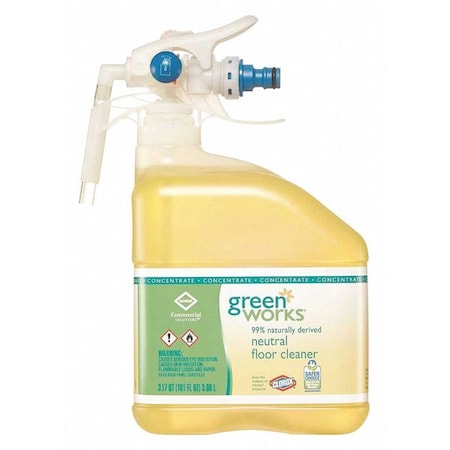 Green Works Neutral Floor Cleaner, 101 oz., Bottle, PK2 31755 | Zoro