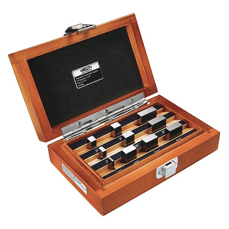 Insize Micrometer Gage Block Set, AS-1 Grade 4107-E10 | Zoro