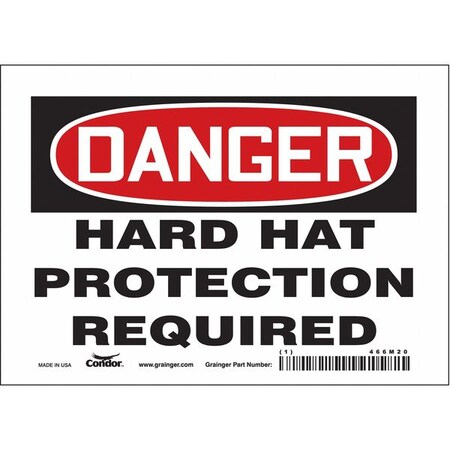 Condor Safety Sign, 5 in Height, 7 in Width, Vinyl, Horizontal ...