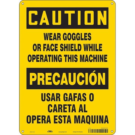 Condor Safety Sign, 14 in Height, 10 in Width, Polyethylene, Vertical ...