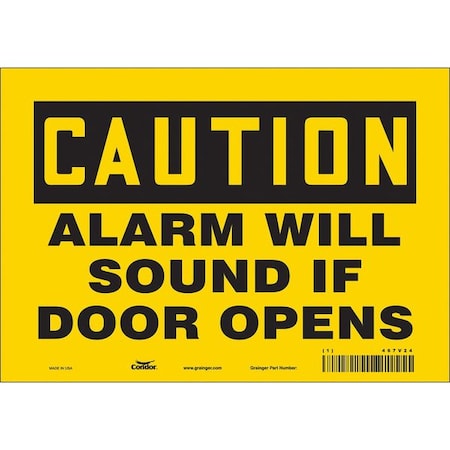 Condor Safety Sign Emergency Exit, 7 in H, 10 in W, Vinyl, Vertical ...