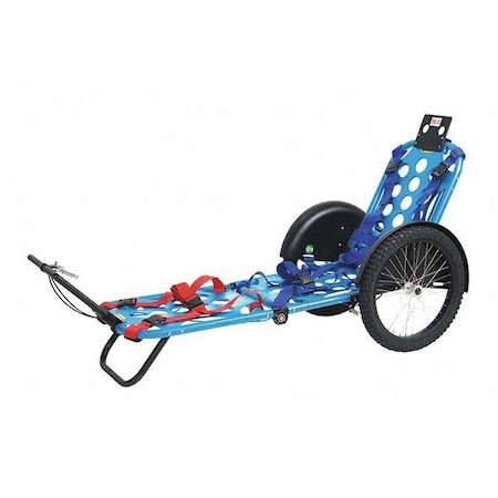 Rexone Stretcher with Brake, 28" L, 20" H, Blue RXB02EM | Zoro