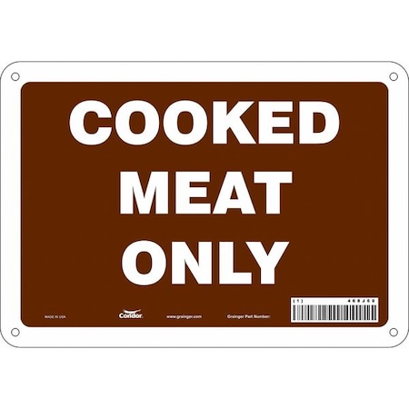 Condor Cooked Meat Only, 10 in W x 7 in H, Vertical Rectangle ...