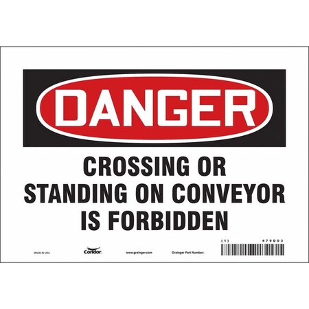 Condor Safety Sign, 7 in Height, 10 in Width, Vinyl, Vertical Rectangle ...