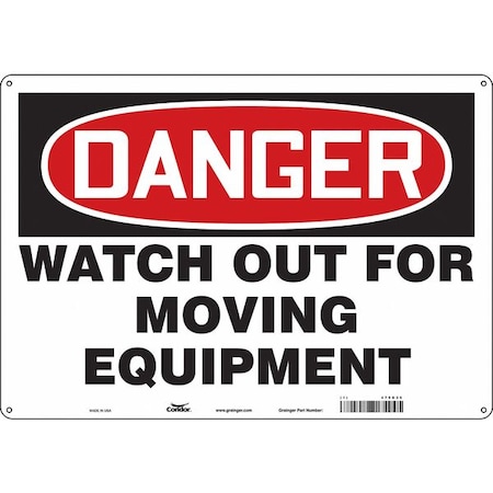 Condor Danger, WATCH OUT FOR MOVING EQUIPMENT, 20 in W x 14 in H ...