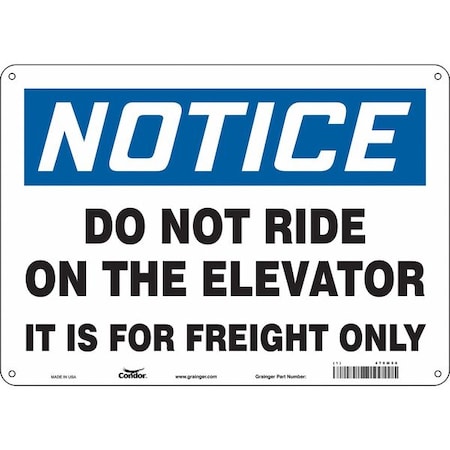 Condor Safety Sign, 10 in Height, 14 in Width, Fiberglass, Horizontal ...