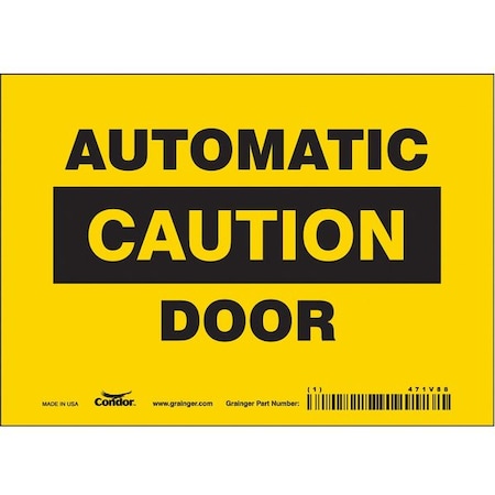 Condor Automatic Caution Door, 7 in W x 5 in H, Horizontal Rectangle ...