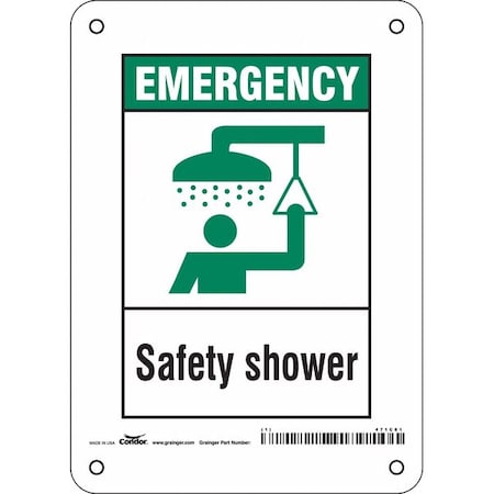Condor Safety Shower, Polyethylene, 7 in x 5 in, Mounting Holes 471C81 ...
