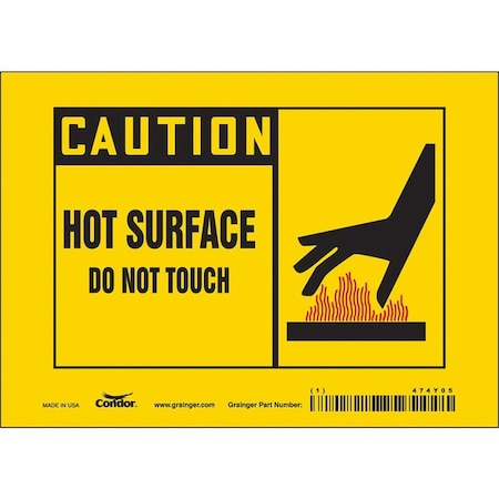 Condor Danger Sign, 5 in H, 7 in W, Vinyl, Horizontal Rectangle ...