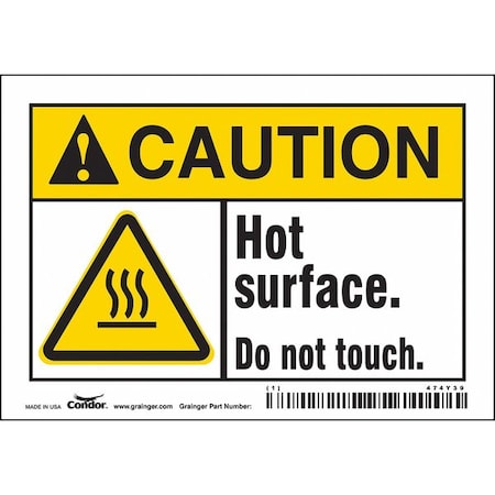 Condor Danger Sign, 3 1/2 in H, 5 in W, Vinyl, Horizontal Rectangle ...