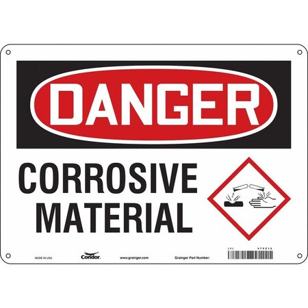 Condor Chemical Sign, 10 in H, 14 in W, Horizontal Rectangle, English ...