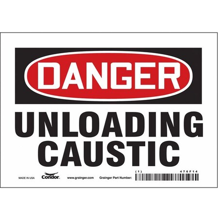 Condor Safety Sign, 5 in Height, 7 in Width, Vinyl, Horizontal ...