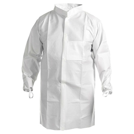 Kimtech Kimtech A7 Lab Coat, SMS, Snaps Closure, White, 6XL, 30 PK ...