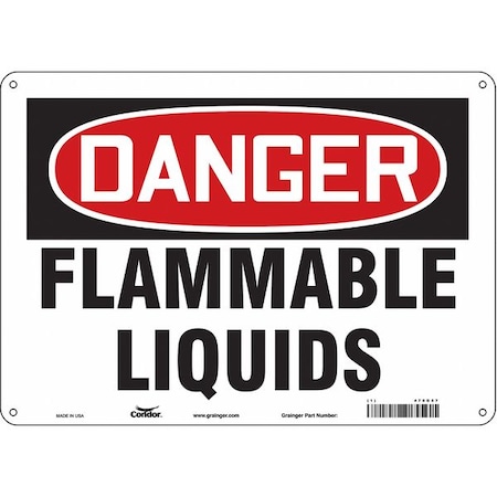 Condor Danger Sign, 10 in H, 14 in W, Polyethylene, Horizontal ...
