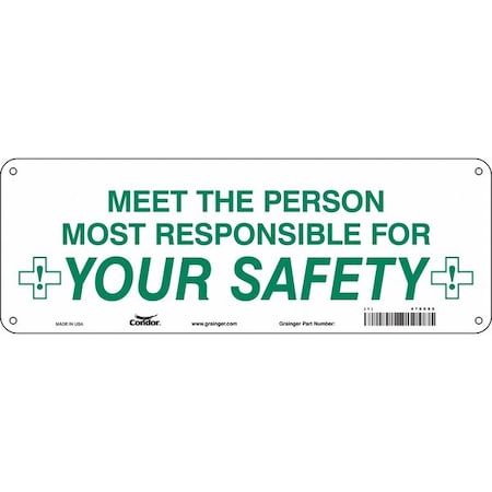 Condor MEET THE PERSON MOST RESPONSIBLE FOR YOUR SAFETY, 14 in W x 5 in ...