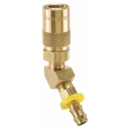 Parker Hydraulic 45 Degrees Coupler Body, Brass Body, Moldmate Series ...