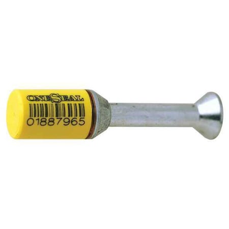 Oneseal Usa Bolt Seal, 3-1/4 in., Yellow, PK200 79-SM-YE | Zoro