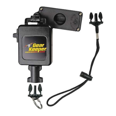 Gear Keeper Retractor, 32in L, Black, 1-1/2lb, Belt Clip RT3-7624 | Zoro