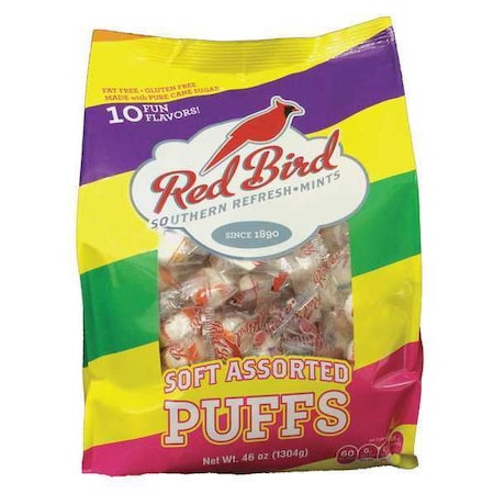 Red Bird Soft Assorted Flavor Puffs, 46 oz. 6240RWA | Zoro