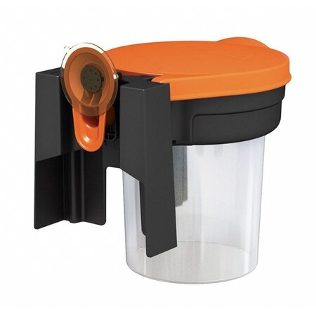 Skipper Suction Pad Support Bracket, Plastic, 7 7/64 in H, 6 5/16 in L, 2 13/32 in W, Black p ...