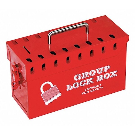 Zing Group Lockout Tagout Box, Steel, Portable, 10 in W, Lock Box ...