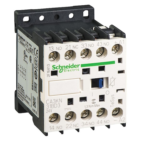 Schneider Electric Control Relay 600Vac 10Amp Iec +Options CA3KN31BD3 ...