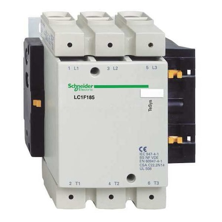 Schneider Electric IEC Magnetic Contactor, 3 Poles, 24 to 575 V AC, 185 ...