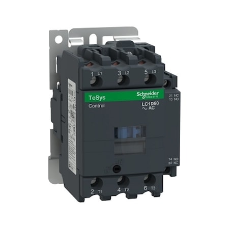 Schneider Electric IEC Magnetic Contactor, 1NC/1NO, 120V AC, 3 P, Non ...