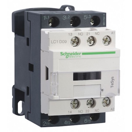 Schneider Electric IEC Magnetic Contactor, 3 Poles, 110 V AC, 12 A ...