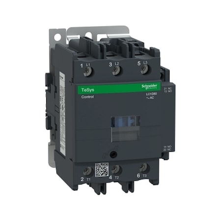 Schneider Electric IEC Magnetic Contactor, 1NC/1NO, 120V AC, 3 P, Non ...