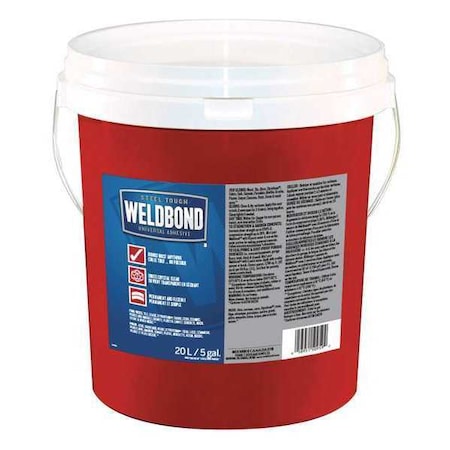 Weldbond Epoxy Adhesive, White, 6 to 12 hr Full Cure, 5 gal, Pail ...