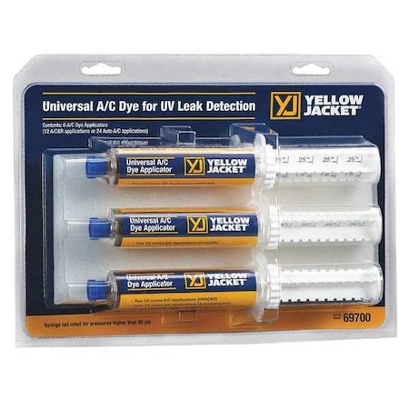 Yellow Jacket Dye Disposable Injector, 1 oz., PK6 69700 | Zoro