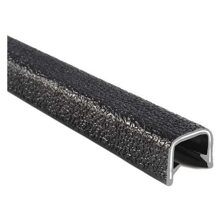 Trim-Lok Trim Seal, PVC, Aluminum, 25 ft Length, 5/8 in Overall Width ...