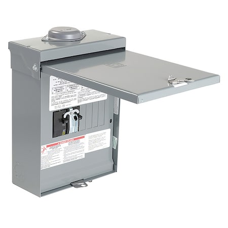 Square D Generator panel, QO, 1 phase, 4 spaces, 8 circuits, 50A main ...