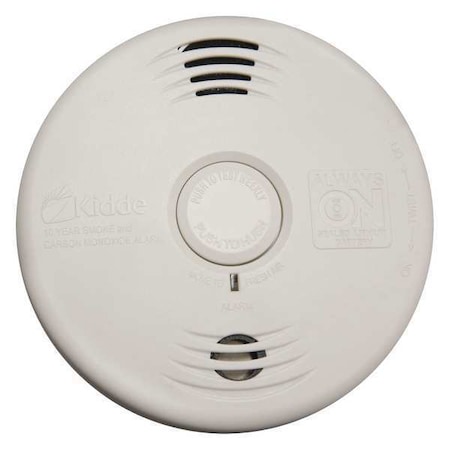 Kidde Carbon Monoxide and Smoke Alarm, 85 dB @ 10 ft, Sealed Lithium ...