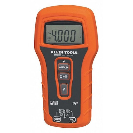 Klein Tools Multimeter, 750 Max. AC Volts, 750 Max. DC Volts, 10 Max ...