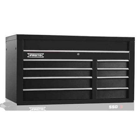 Proto 550S Series Top Chest, 8 Drawer, Dual Black, Steel, 50 in W x 25 ...